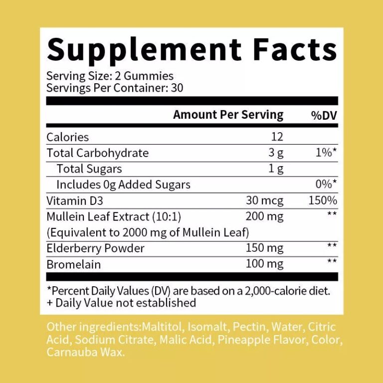 Mullein Leaf Gummies