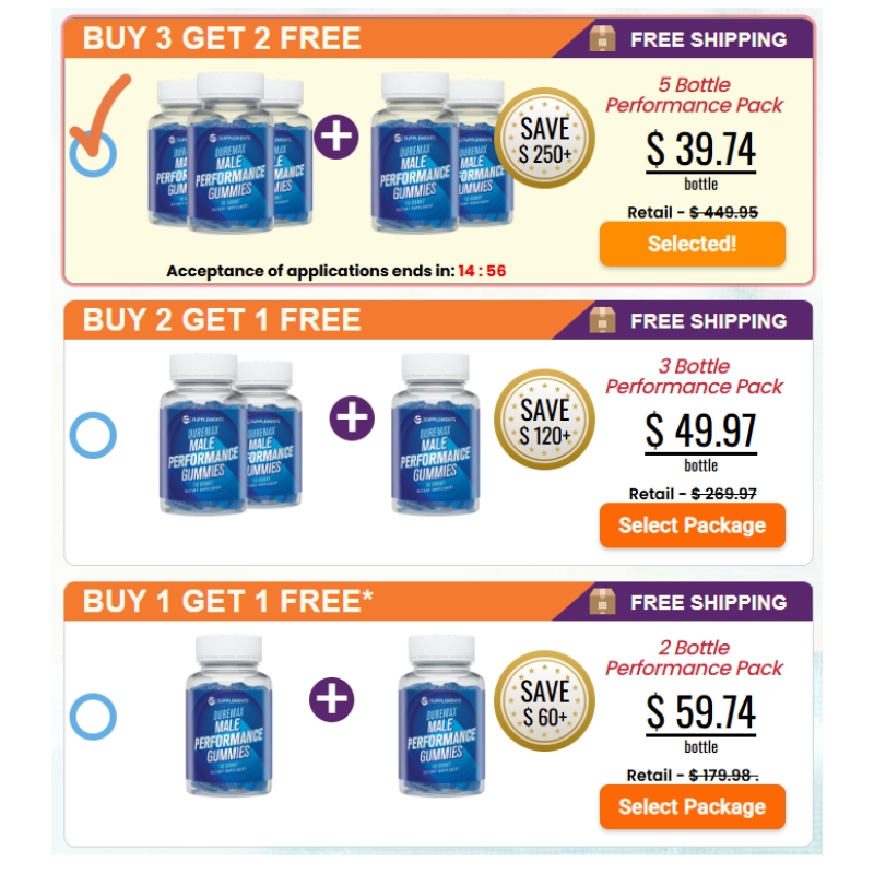 Duramax Male Performance Gummies